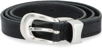 Our Legacy Mens Leather Belt Black