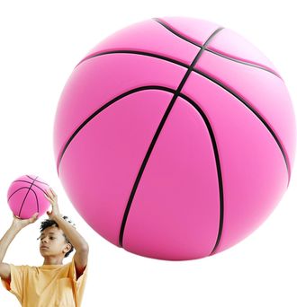 Generic Leiser Schaumstoff-Trainingsball f&uuml;r den Innenbereich, glitzernder Basketball f&uuml;r Spiele, &Uuml;bung und Stummspiele, f&uuml;r Kinder und Erwachsene