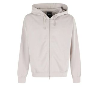 Yohji Yamamoto Homme, Sweatshirts et sweats &agrave; capuche, Beige, Taille: M Zip Sweat &agrave; capuche
