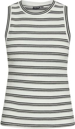 Pieces Damen Pcadie Sl Tank Top Bc Tanktop 17148869,Cloud Dancer/Detail:black,XS