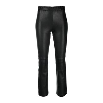 Stouls Leather Hosen - - Trousers - Damen - Schwarzk - M