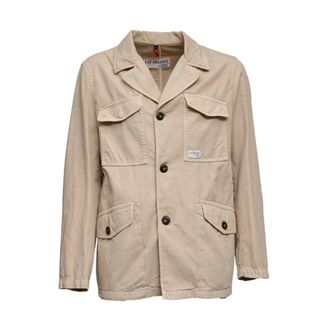 Fay Homme, Vestes, Beige, Taille: M Veste utilitaire en coton