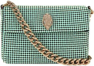 Kurt Geiger Femme, Sacs, Vert, Taille: ONE Size Sac Bandoulière Aigle en Cristal