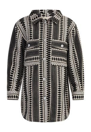 Izia Hemdjacke M&auml;dchen schwarz-wollwei&szlig;