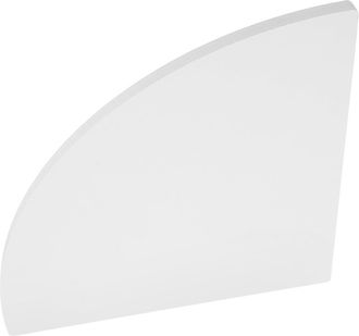 DOITOOL Eckregal Bad Wandregal Fächerförmig Eckablage Ohne Bohren Platzsparend Für Badezimmer Schlafzimmer Wohnzimmer Stilvolles Wandmontiertes Regal Für Flas