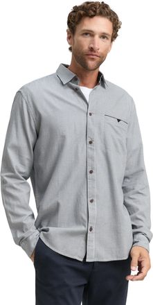 Tom Tailor Herren 1048431 Regular Fit Hemd mit Brusttasche, 38937-Blue Small Structure, XL