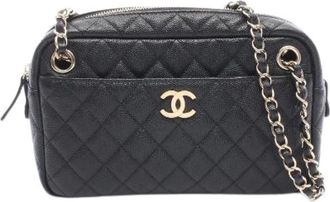 Chanel Pre-owned Matelasse Caviar Skin Camera Shoulder Bag - - Pre-owned - Damen - Schwarzk - ONE SIZE