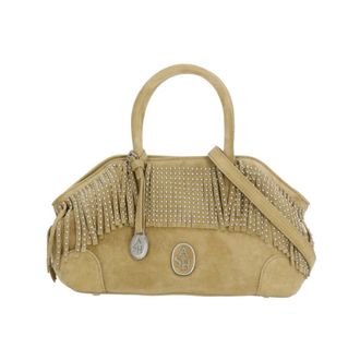Ash Ash, Femme, Sacs, Vert, Taille: ONE Size Sac bandouli&egrave;re en cuir su&eacute;d&eacute;