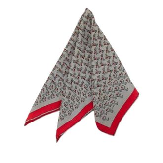 Herm&egrave;s Pre-owned Silk Scarf - Femme - Pre-owned - Gris - Taille: ONE Size