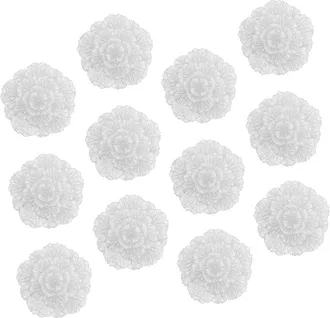 BESPORTBLE 12 St&uuml;ck Teiliges PVC Tischset mit Hohlmuster Goldfarbene Dekorative Platzsets und Tischmatten Hitzebest&auml;ndig rutschfest Geeignet f&uuml;r Esszimmer und Fe