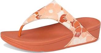 FitFlop Sandales Lulu Flowerz en cuir pour femme, pêche, 41 EU