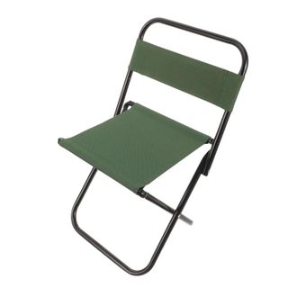 IFUNDOM Faltbarer Campingstuhl mit Rückenlehne Leichter Klappstuhl für Draußen Robuster Metallrahmen Tragbarer Outdoor Hocker für Angeln Strand und Reisen Pla