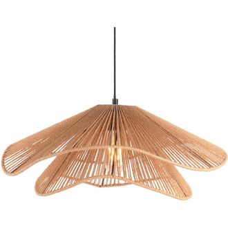 Leitmotiv H&auml;ngelampe f&uuml;r das Esszimmer SOMBRERA, Schirm aus Geflecht, &Oslash; 60 cm