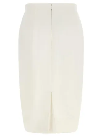 Stella McCartney Pencil Midi Skirt - White