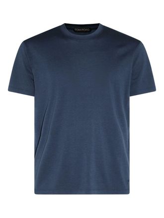 Tom Ford Mens T-Shirt Navy T-Shirts And Polos