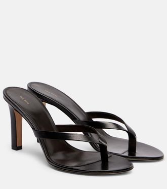 The Row Mules Sacha en cuir