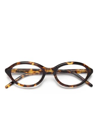 Retro Superfuture Numero 145 Brille mit ovalem Gestell - Braun