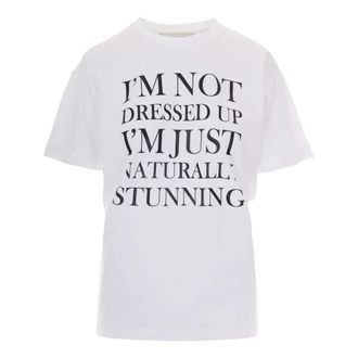 Elisabetta Franchi Oversized Logo T-Shirt - - Tops - Damen - Wei&szlig; - XS