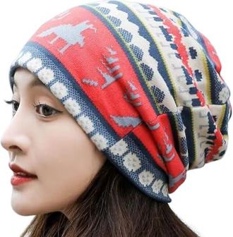 Generic Bonnet ample pour femme | Casquettes dhiver avec chapeau - en laine, couverture faciale &agrave; capuche de ski pour filles et femmes, anniversaire, No&euml;l, Ba