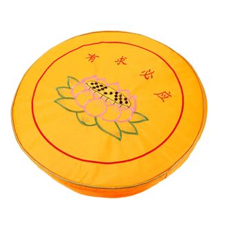 Cabilock Rundes Meditationskissen Lotusblumen-druckkissen Kissen F&uuml;r Yoga Und Meditation Anbetungskissen Runde Sitzmatte F&uuml;r Zuhause Und Tempel