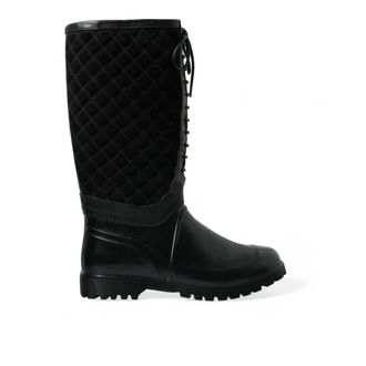 Dolce & Gabbana Gesteppte Schn&uuml;rstiefel - - Shoes - Herren - Schwarzk - 43 EU