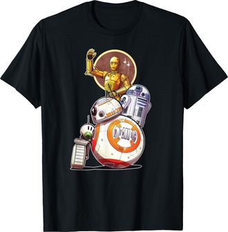 Star Wars Rise of Skywalker Droids Collage T-Shirt