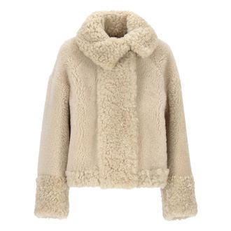 Moncler Femme, Vestes, Brun, Taille: 38 FR Gobain Short Down Jacket