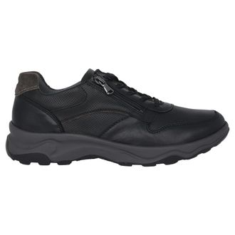 Waldl&auml;ufer Weite Passform Herren Leder Sneaker - Schwarz - - Shoes - Herren - Schwarzk - 46 EU