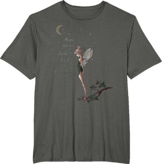Disney Peter Pan Tinker Bell Moon Zitat Kunst Grafik T-Shirt T-Shirt