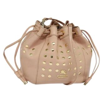 Burberry Pre-owned Cuir sacs-ports-paule - Femme - Pre-owned - Rose - Taille: ONE Size