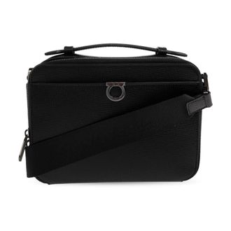 Ferragamo Ledertasche - - Bags - Herren - Schwarzk - ONE SIZE