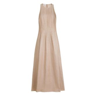 Brunello Cucinelli Sparkling-twill Maxi Dress