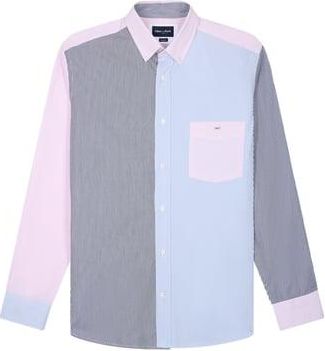 Eden Park Chemise droite en coton &agrave; rayures
