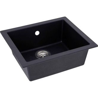 Respekta Mineralite Einbausp&uuml;le 1 Becken Ohio 50 x 44 cm Sp&uuml;lbecken Sp&uuml;le - Respekta