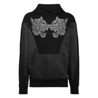 Plein Sport Homme, Sweatshirts et sweats &agrave; capuche, Noir, Taille: S Sweat &agrave; capuche SweaT-shirt Tiger