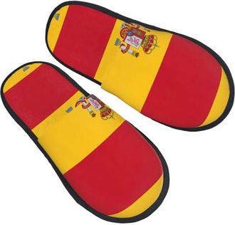 Generic Pantoufles Drapeau Espagnol Chaud Accueil Pantoufles Doux Chaussons Pour Int&eacute;rieur Camping Chambre M