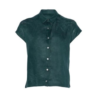 Liviana Conti Femme, Blouses et Chemises, Vert, Taille: 36 FR Myriam Shirt