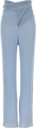 Magda Butrym Femme, Pantalons, Bleu, Taille: 38 FR Wide Pantalons