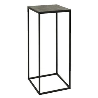 LAMBERT Dado S&auml;ule Alu Finish klein 30 x 30 x H70 cm, Metall, Graphit, schwarz, One Size