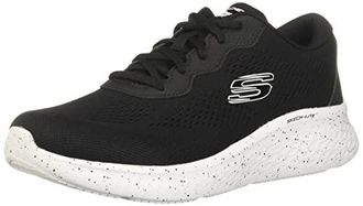 Skechers Femme Lite Pro Baskets, Black Mesh/White Trim, 38 EU