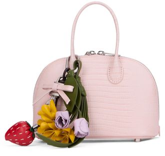 Self Portrait Womens Mini Handbag Pink Calfskin Handbags Hand Bags