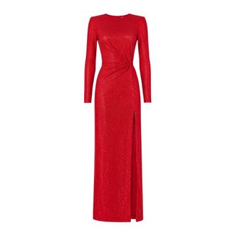 Twentyfourhaitch Zinae Kleid - - Dresses - Damen - Rot - 2XL