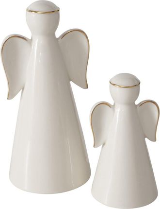 Boltze Veliden Engel wei&szlig; Gold 11-17cm 2tlg