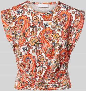 Paco Rabanne T-Shirt mit Raffungen