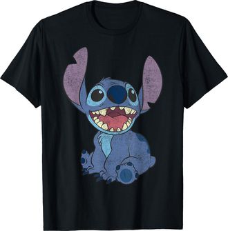 Disney Lilo & Stitch Simple Stitch Sitting Portrait T-Shirt