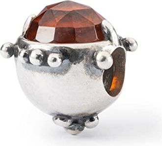 Trollbeads Coupe de feu, small, Argent sterling Argent sterling Grenat, 0