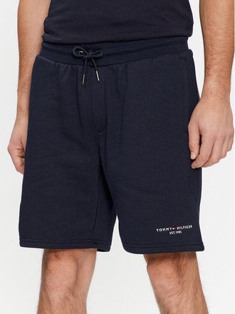 Tommy Hilfiger Sportshorts Logo MW0MW34201 Dunkelblau Regular Fit