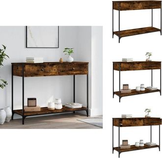 vidaXL Konsolentisch R&auml;uchereiche 100x34,5x75 cm Holzwerkstoff - Konsolentisch - Flurtisch - Sideboard - Wohnzimmerstil - Industriel Stil