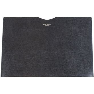Hackett London Dokumentenschutz schwarze Tasche