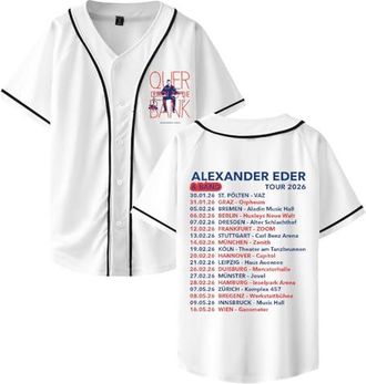 Generic Alexander Eder Quer durch die Bank Tour 2026 Merch Baseball Jersey Homme/Femme Col en V T-shirt, 02, 4XL